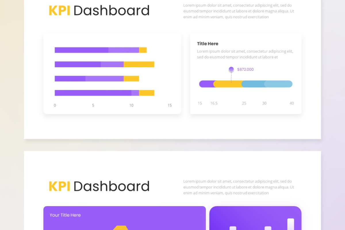 KPI Dashboard Analysis - PowerPoint Template | Nulivo Market