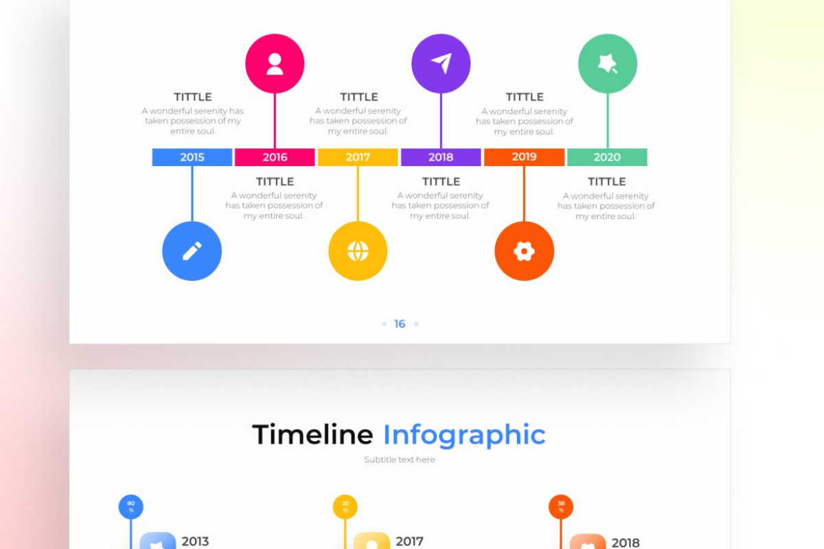 Year Timeline PowerPoint Infographic Template | Nulivo Market