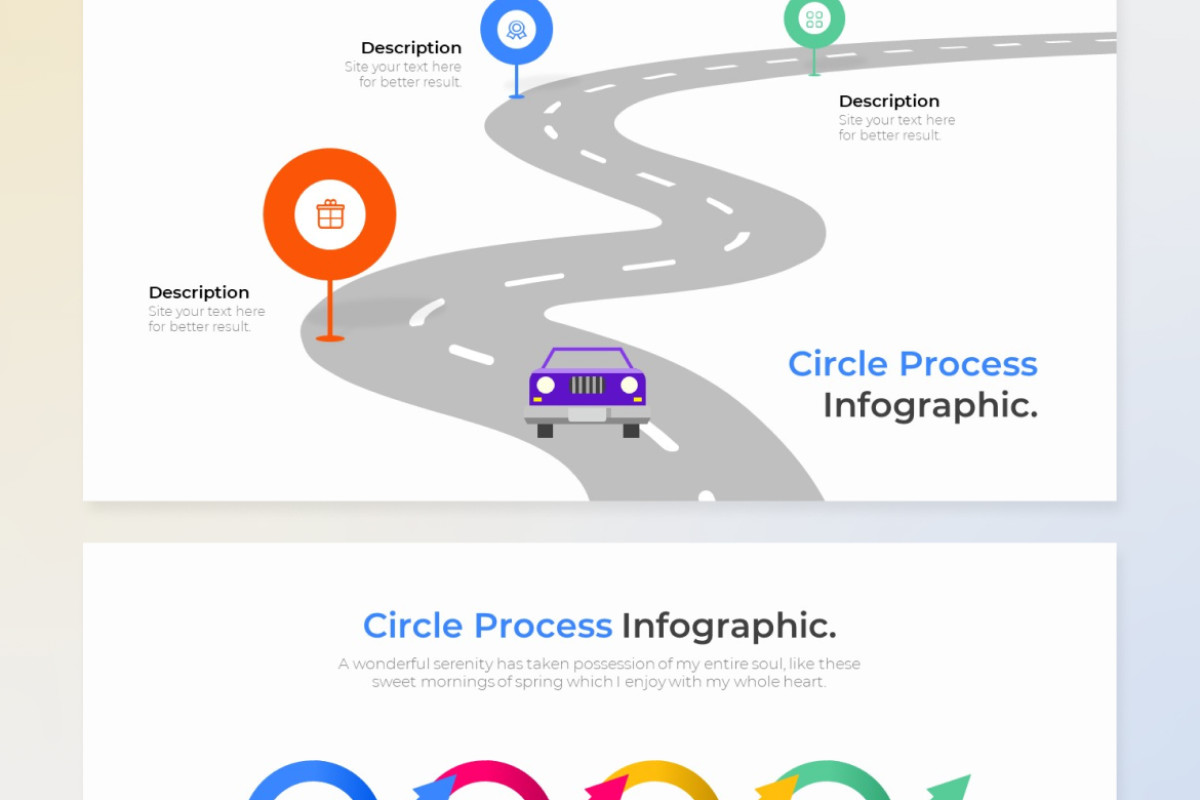 Circle Process PowerPoint Infographic Template | Nulivo Market
