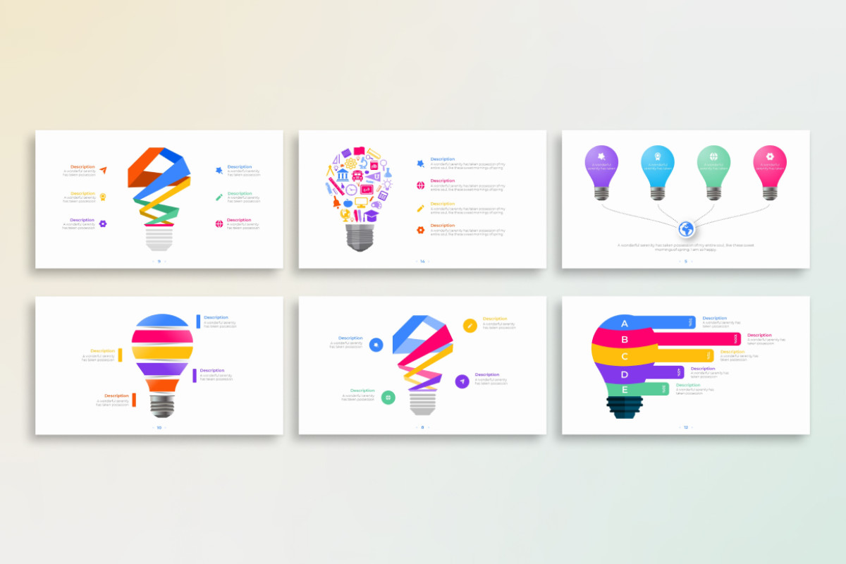 Lamp PowerPoint Infographic Template | Nulivo Market