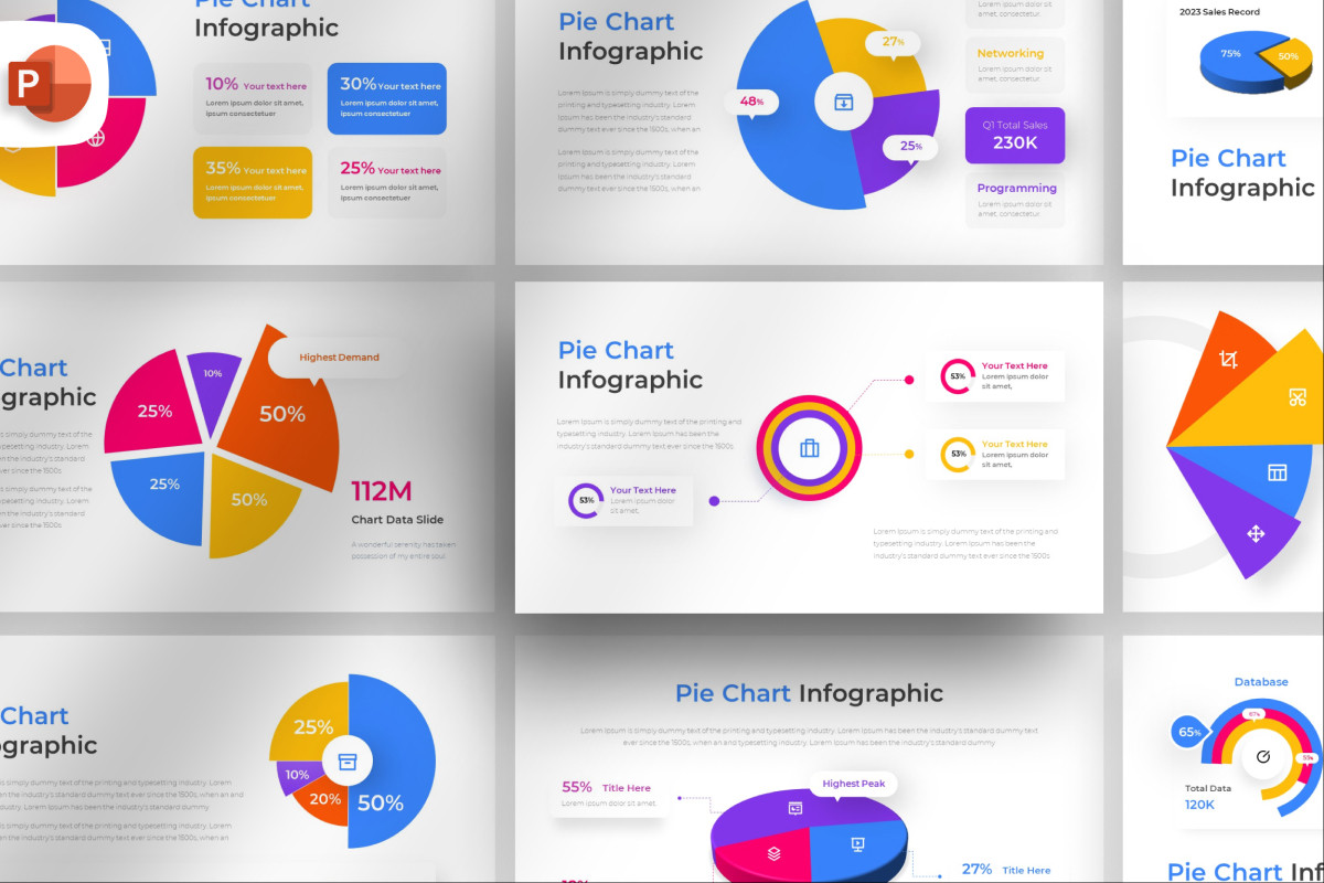 Pie Chart PowerPoint Infographic Template | Nulivo Market
