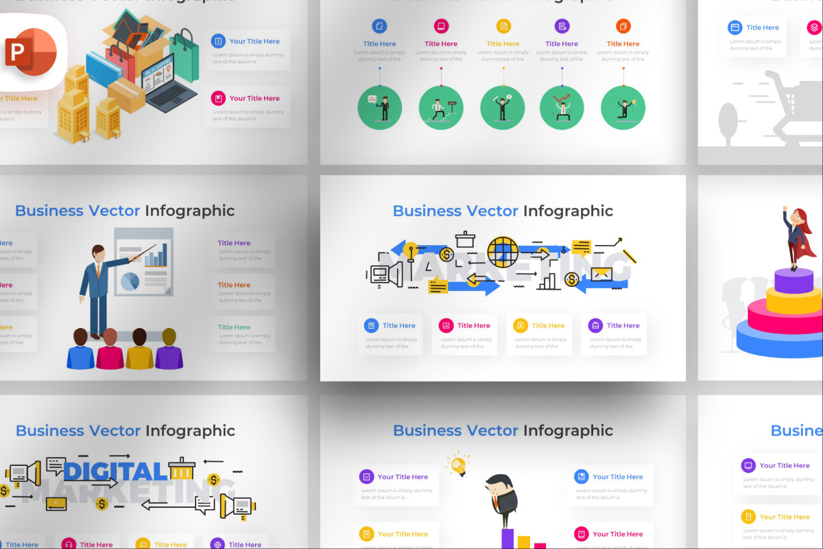 Business Vector PowerPoint Infographic Template | Nulivo Market