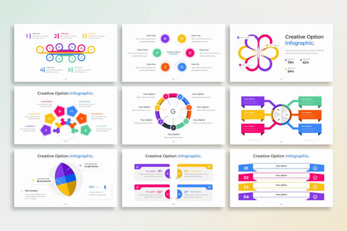 Creative Option PowerPoint Infographic Template | Nulivo Market