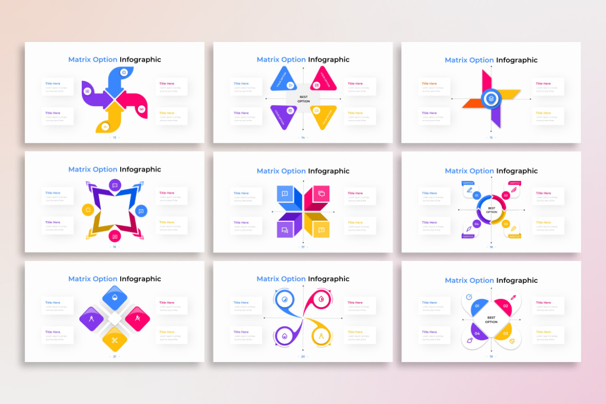 Matrix PowerPoint Infographic Template | Nulivo Market