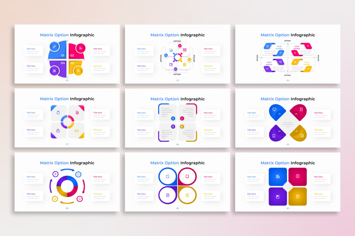 Matrix PowerPoint Infographic Template | Nulivo Market