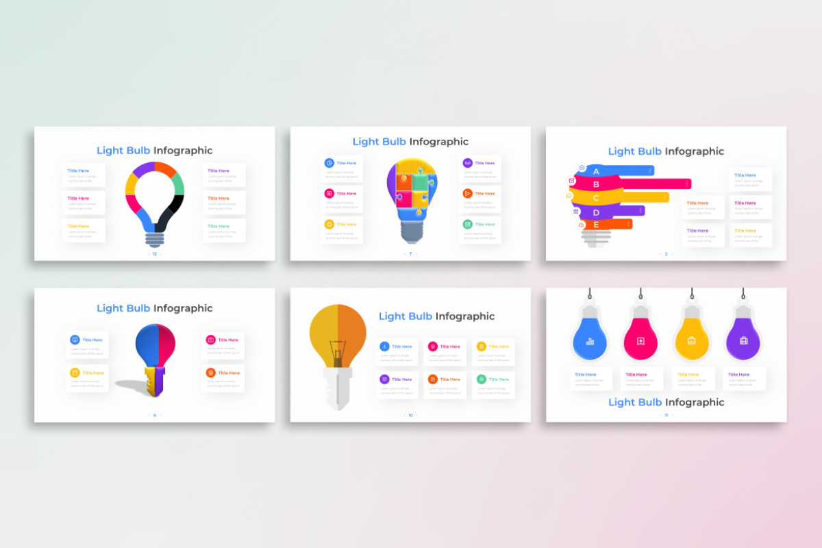 Light Bulb PowerPoint Infographic Template | Nulivo Market