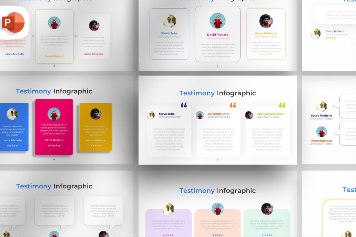 Testimony PowerPoint Infographic Template | Nulivo Market