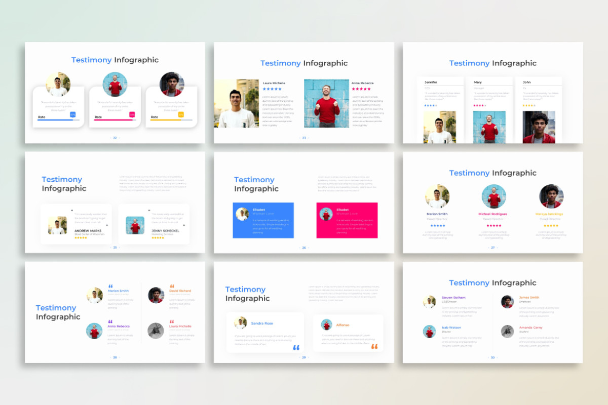 Testimony PowerPoint Infographic Template | Nulivo Market