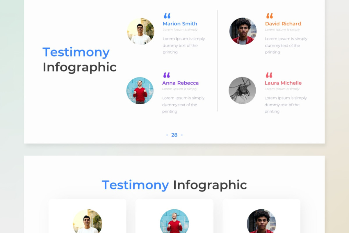 Testimony PowerPoint Infographic Template | Nulivo Market