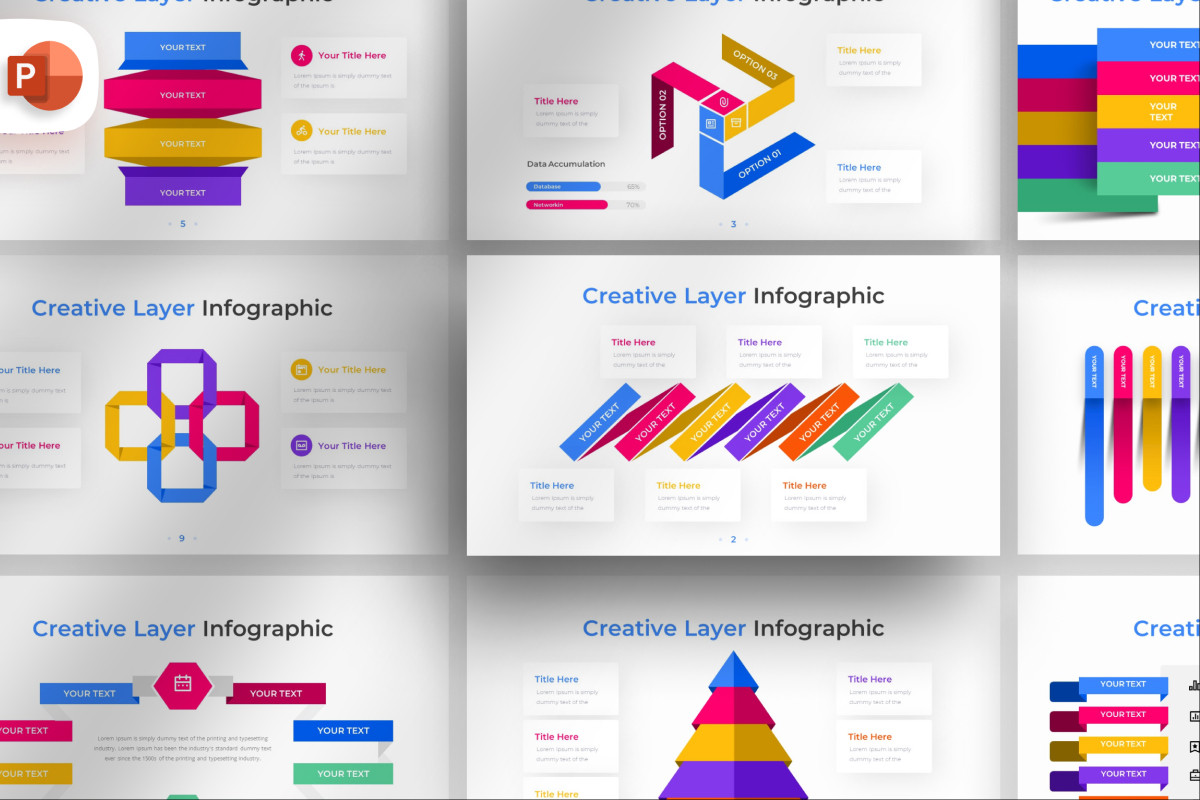 Creative Layer PowerPoint Infographic Template | Nulivo Market