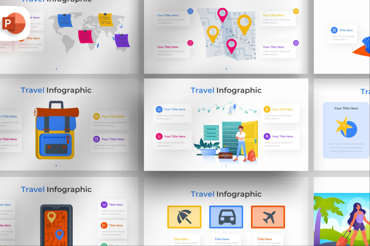 Travel PowerPoint Infographic Template | Nulivo Market