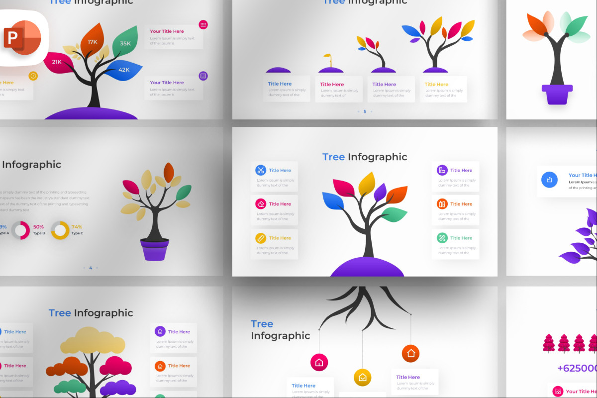 Tree PowerPoint Infographic Template | Nulivo Market