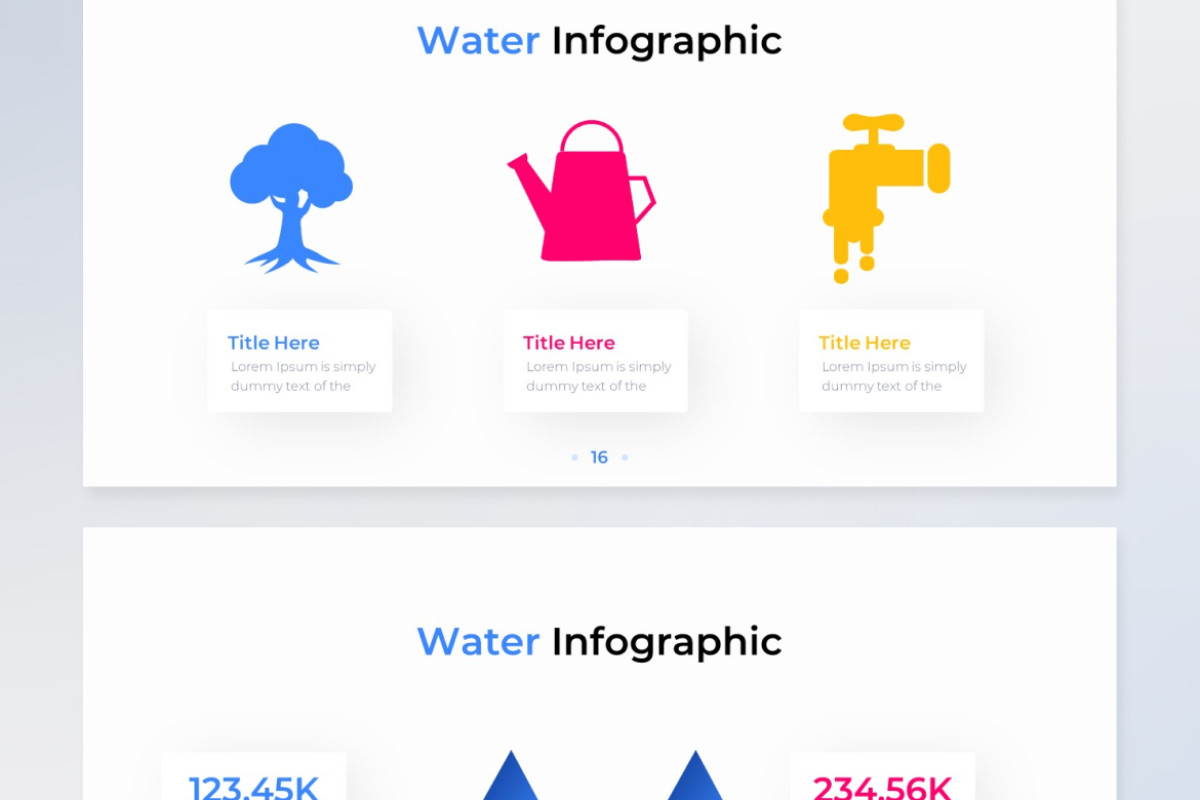 Water PowerPoint Infographic Template | Nulivo Market
