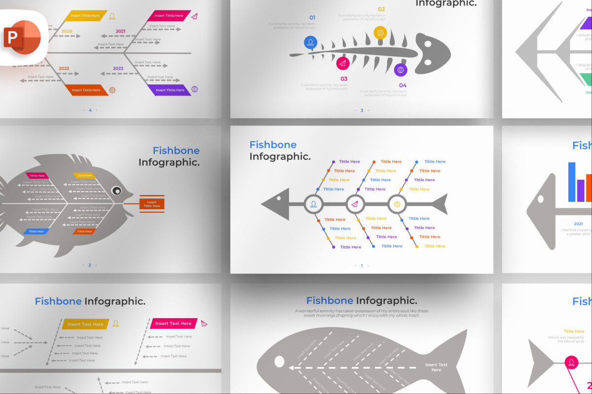 Fishbone PowerPoint Infographic Template | Nulivo Market