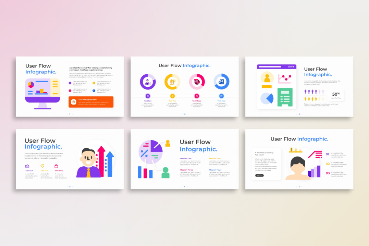 User Flow PowerPoint Infographic Template | Nulivo Market