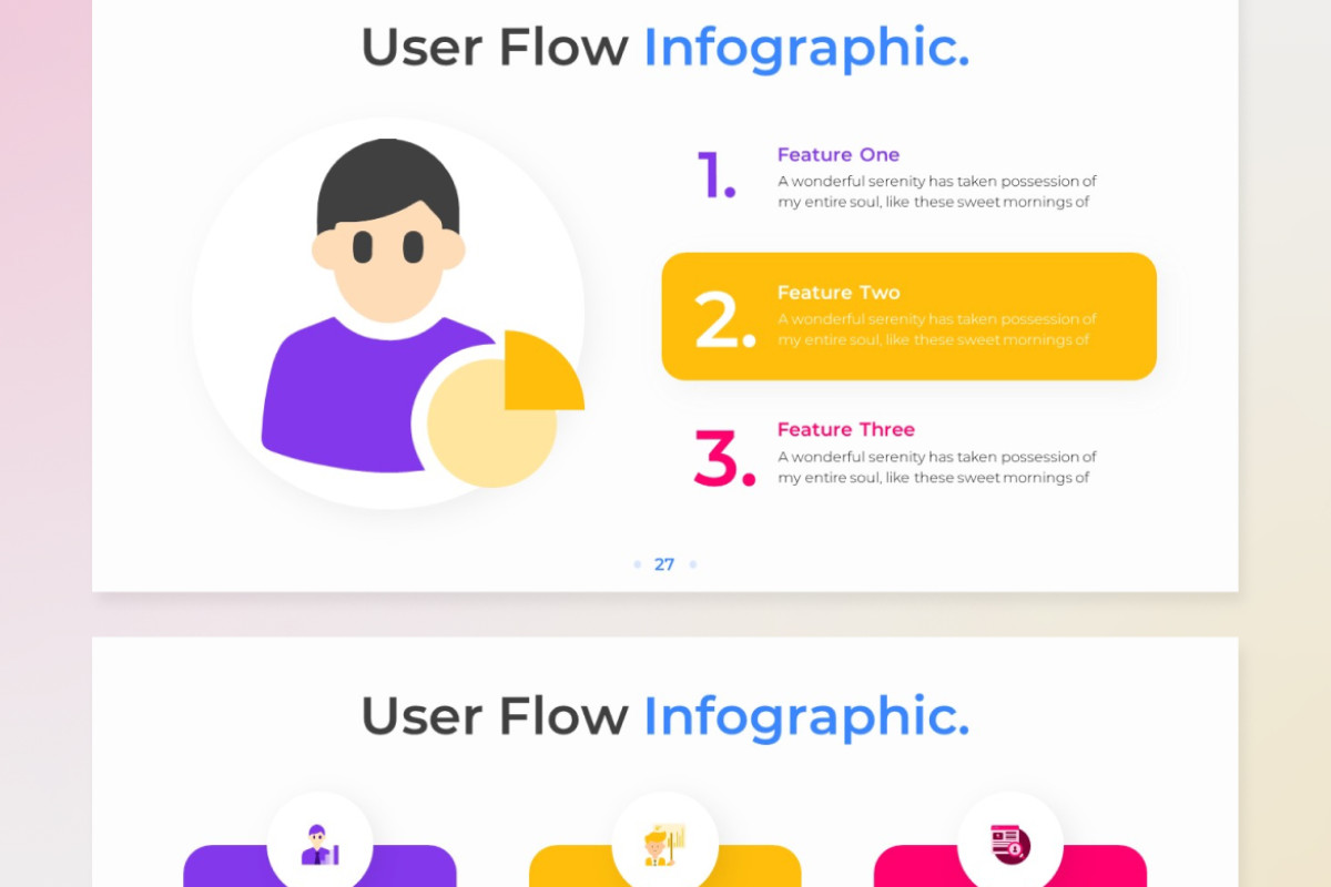 User Flow PowerPoint Infographic Template | Nulivo Market