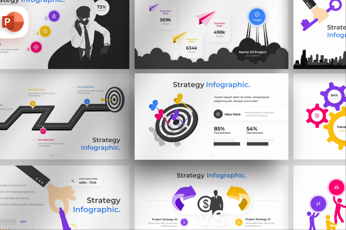 Strategy PowerPoint Infographic Template | Nulivo Market