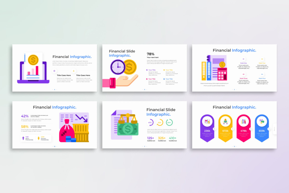 Financial PowerPoint Infographic Template | Nulivo Market