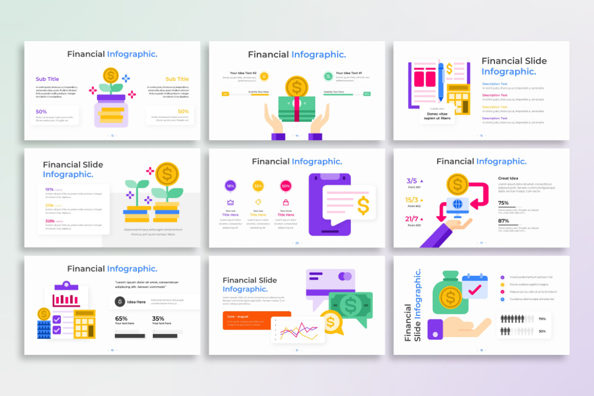 Financial PowerPoint Infographic Template | Nulivo Market