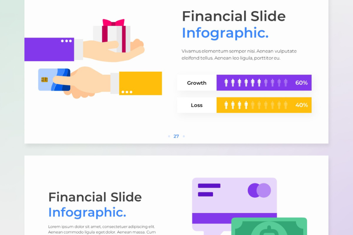 Financial PowerPoint Infographic Template | Nulivo Market
