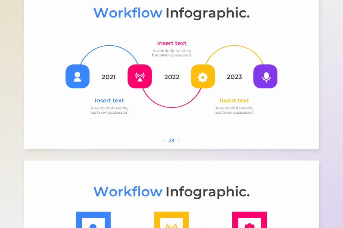 Workflow PowerPoint Infographic Template | Nulivo Market