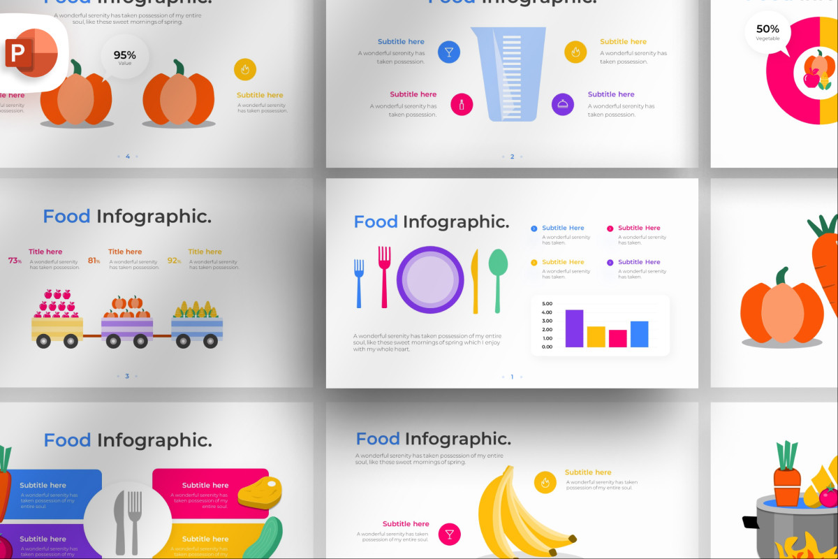 Food PowerPoint Infographic Template | Nulivo Market