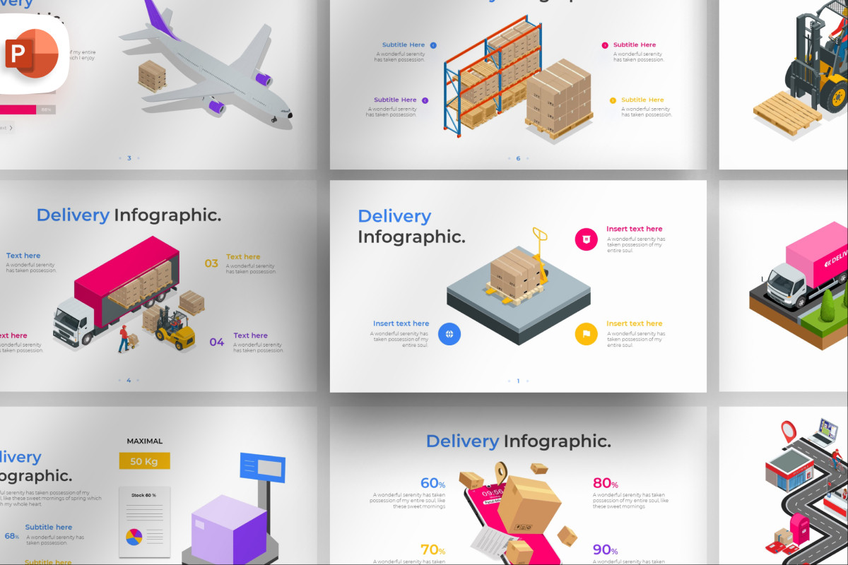 Delivery PowerPoint Infographic Template | Nulivo Market