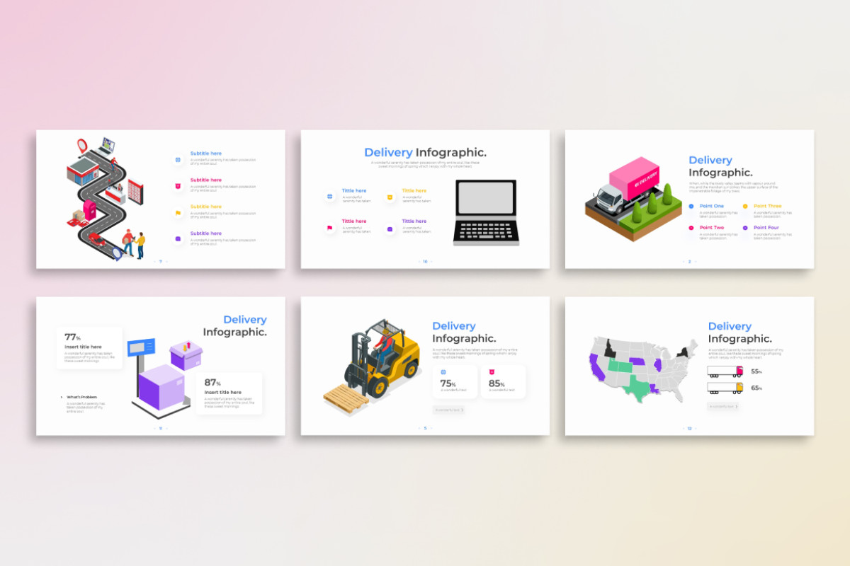 Delivery PowerPoint Infographic Template | Nulivo Market