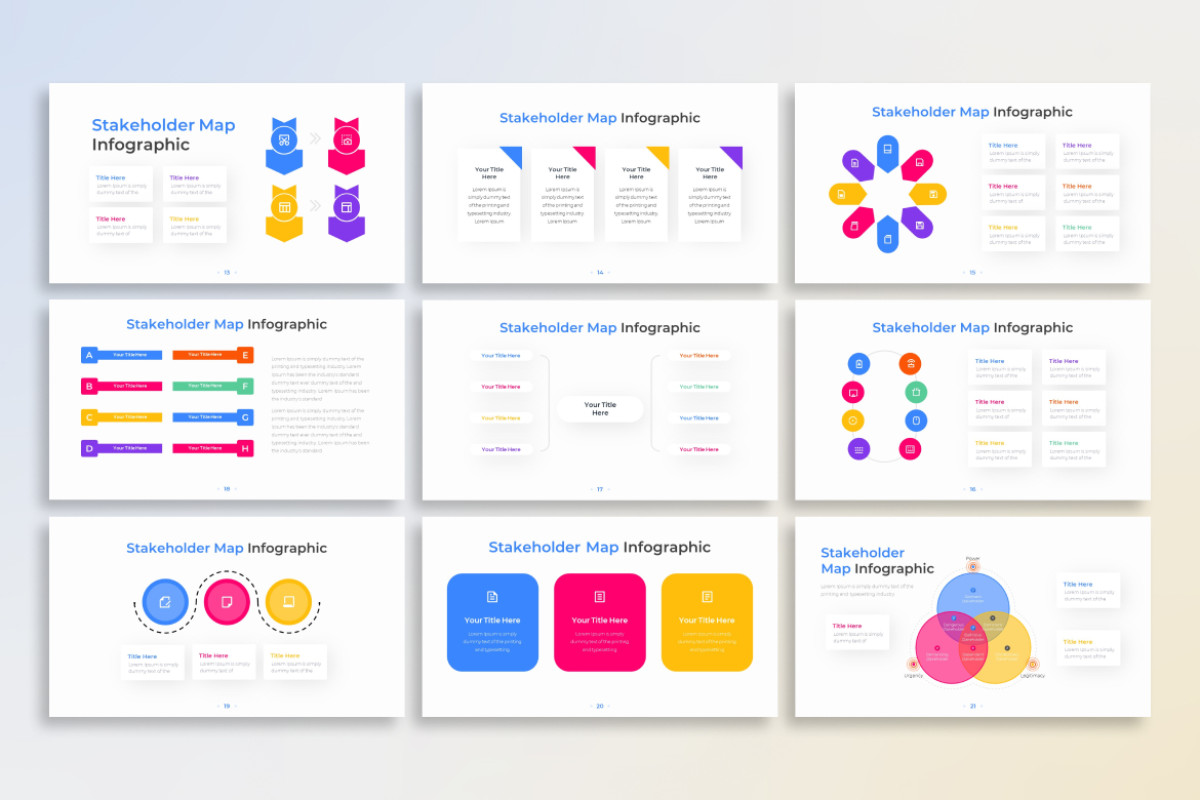 Stakeholder Map PowerPoint Infographic Template | Nulivo Market