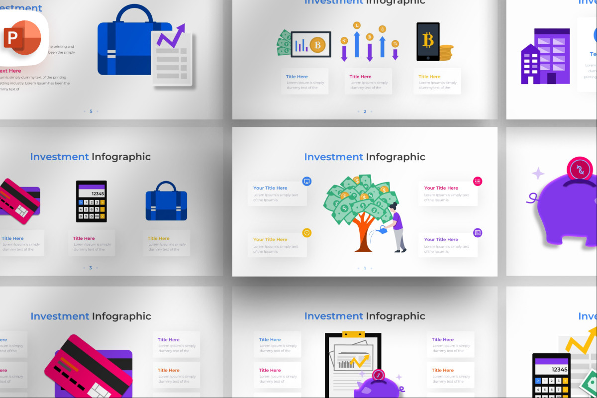 Investment PowerPoint Infographic Template | Nulivo Market