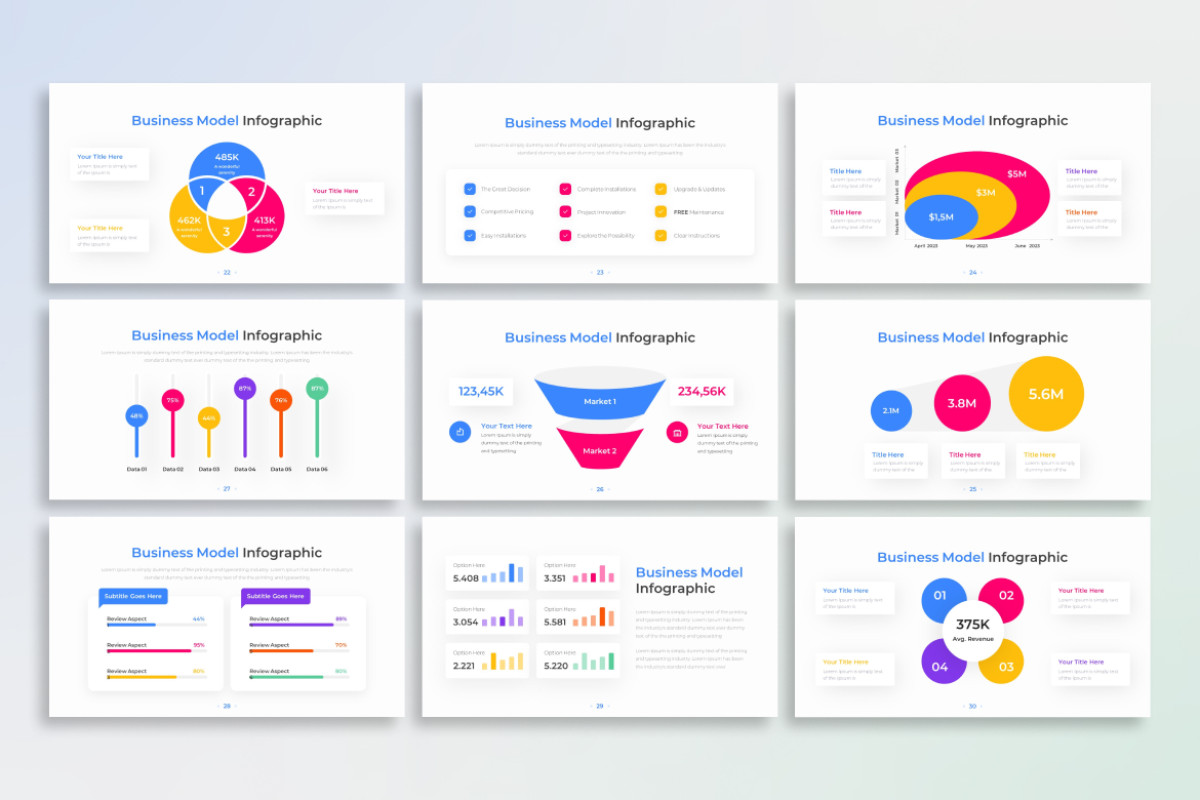 Business Model PowerPoint Infographic Template | Nulivo Market