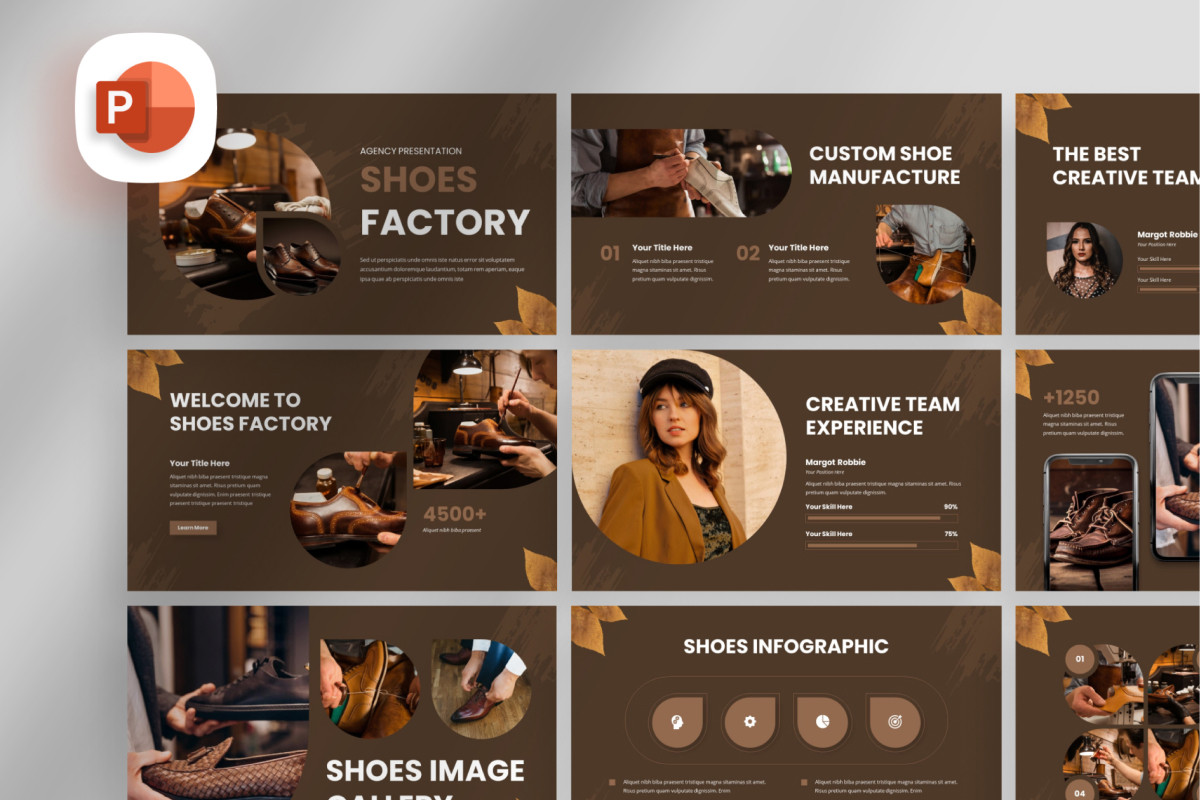 Shoes Factory PowerPoint Template | Nulivo Market