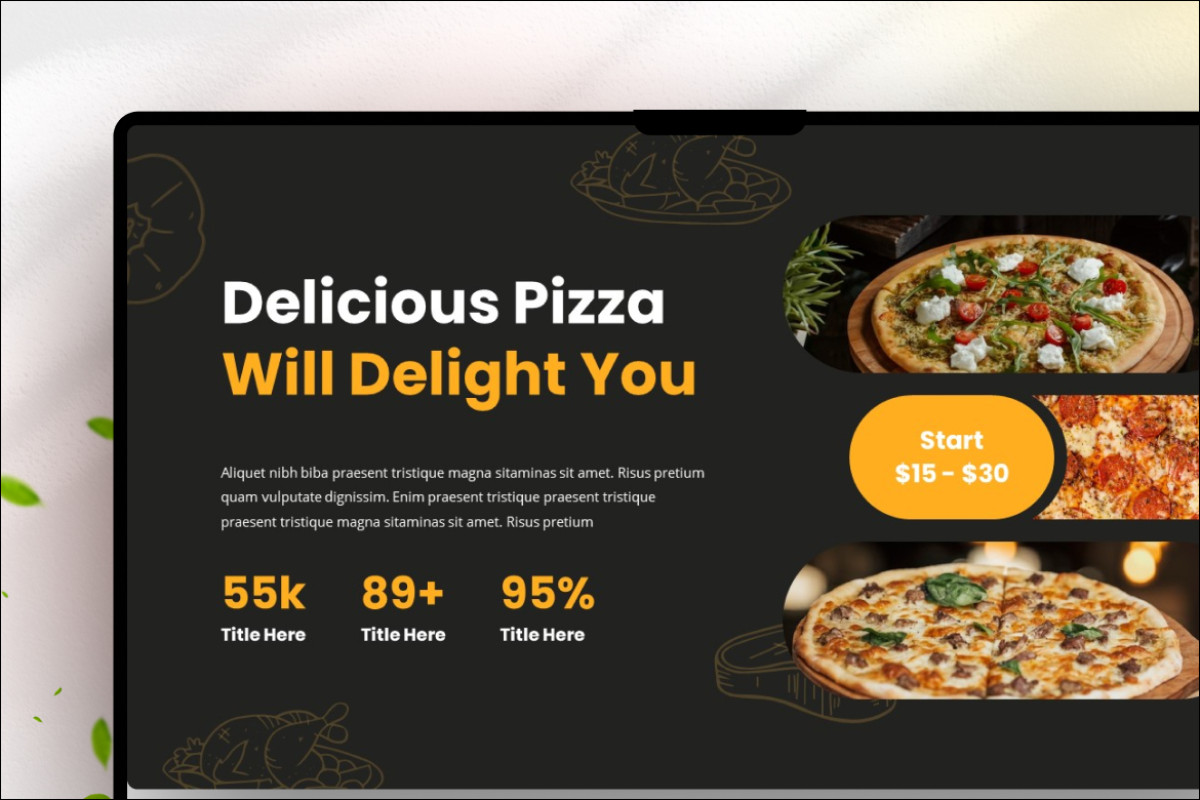 Pizza Restaurant PowerPoint Template | Nulivo Market