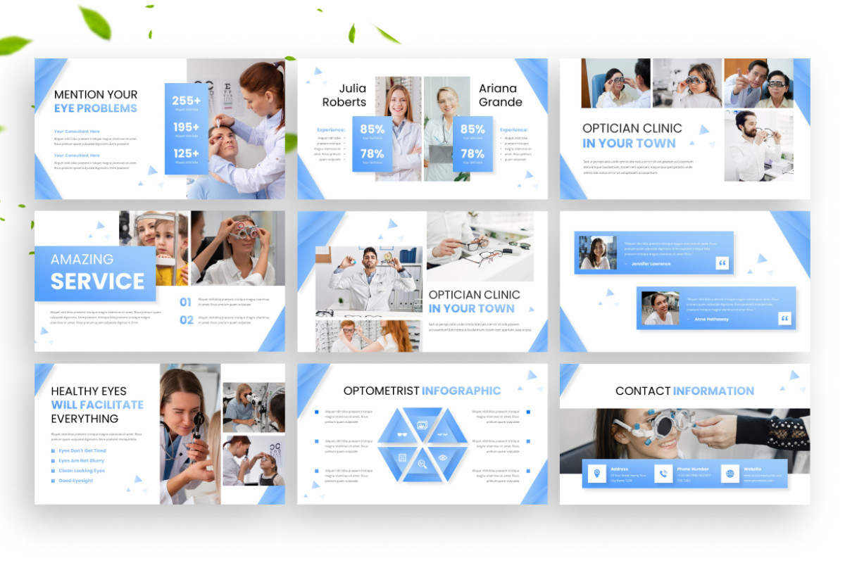 Professional Optometrist PowerPoint Template | Nulivo Market