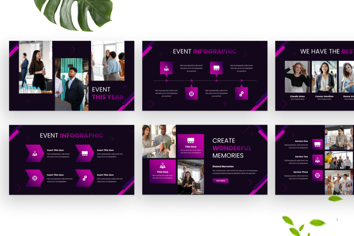 Creative Event Organizer PowerPoint Template | Nulivo Market