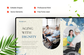 Aesthetic Elderly Care PowerPoint Template | Nulivo Market