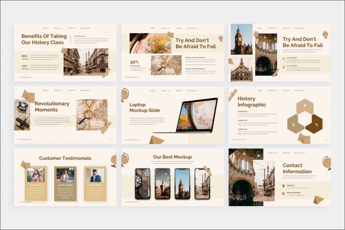History Class PowerPoint Presentation Template | Nulivo Market