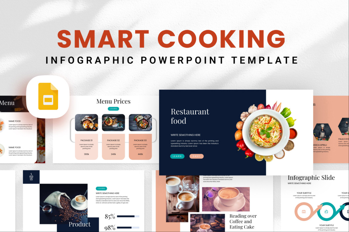 Smart Cooking Business Google Slide Template | Nulivo Market
