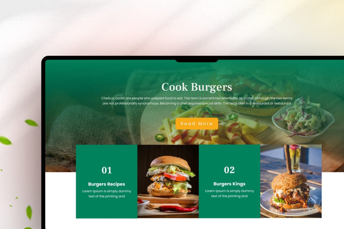 Fresh Creative Cooking Google Slide Template | Nulivo Market
