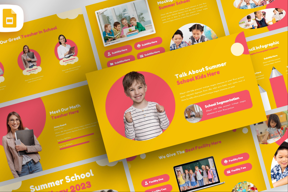 Summer School Google Slide Template | Nulivo Market
