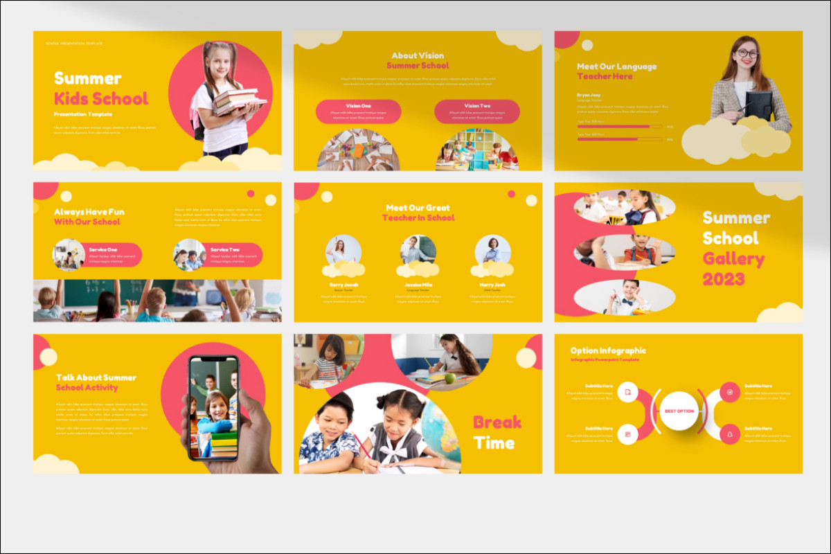 Summer School Google Slide Template | Nulivo Market