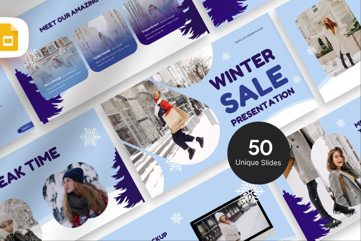 Winter Sale Google Slide Template | Nulivo Market