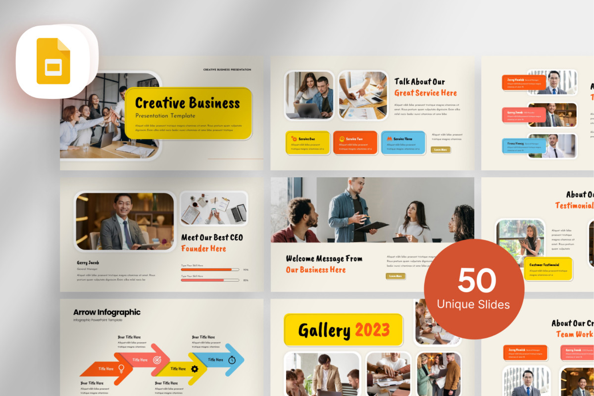 Creative Business Google Slide Template | Nulivo Market
