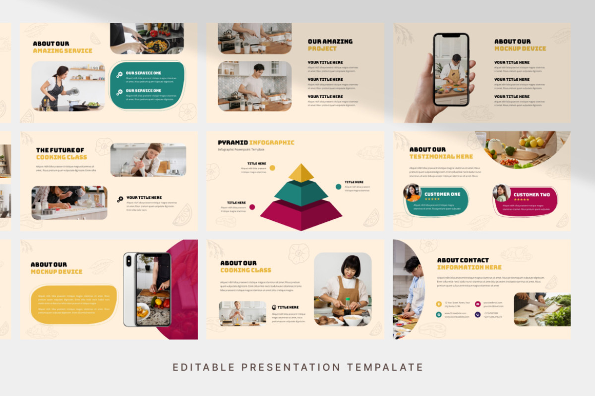Cooking Class Google Slide Template | Nulivo Market