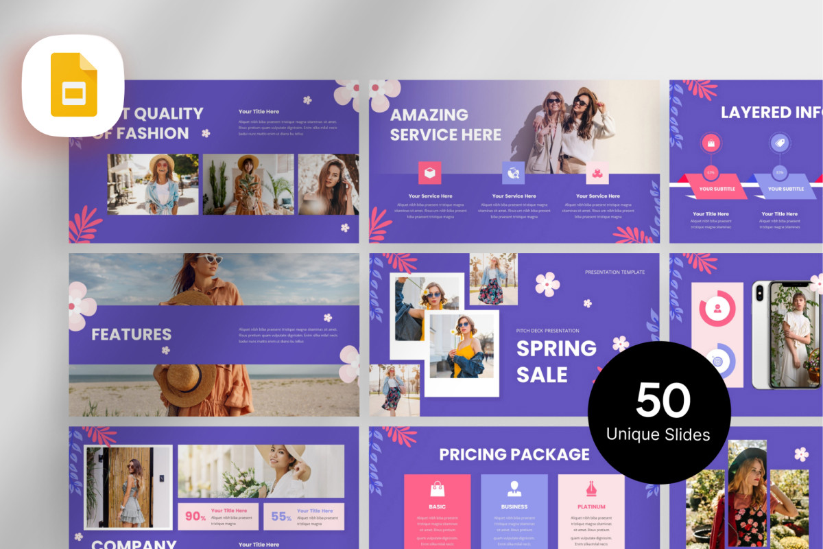 Spring Sale Pitch Deck Google Slide Template | Nulivo Market
