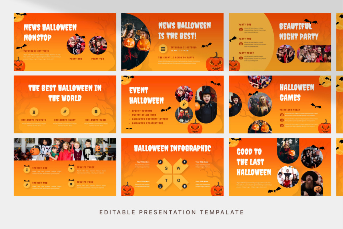Halloween Festival Google Slide Template | Nulivo Market