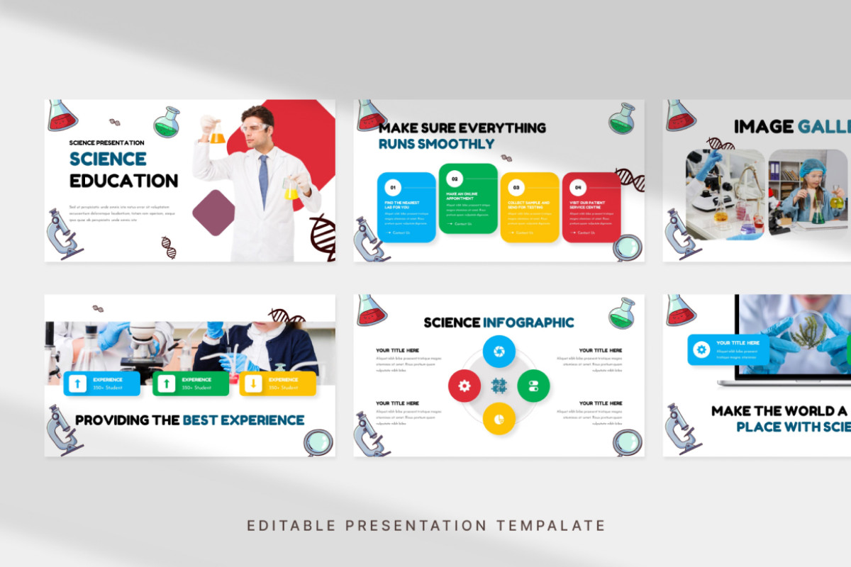 Decorative Science Education Google Slide Template | Nulivo Market
