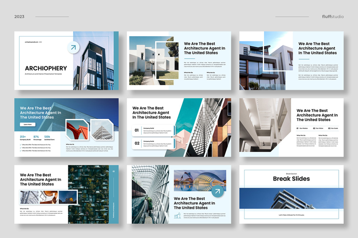 Archiophery Architecture And Interior Powerpoint Template Nulivo Market