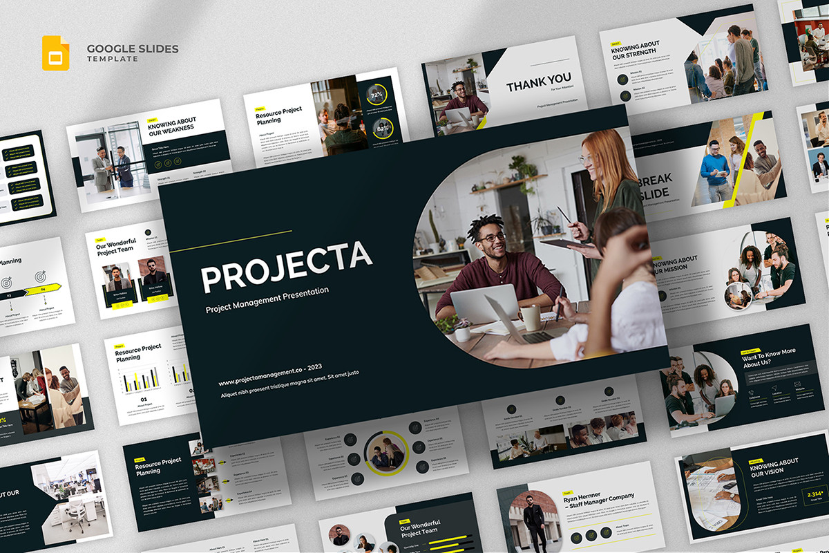 Projecta - Project Management Google Slides Template | Nulivo Market