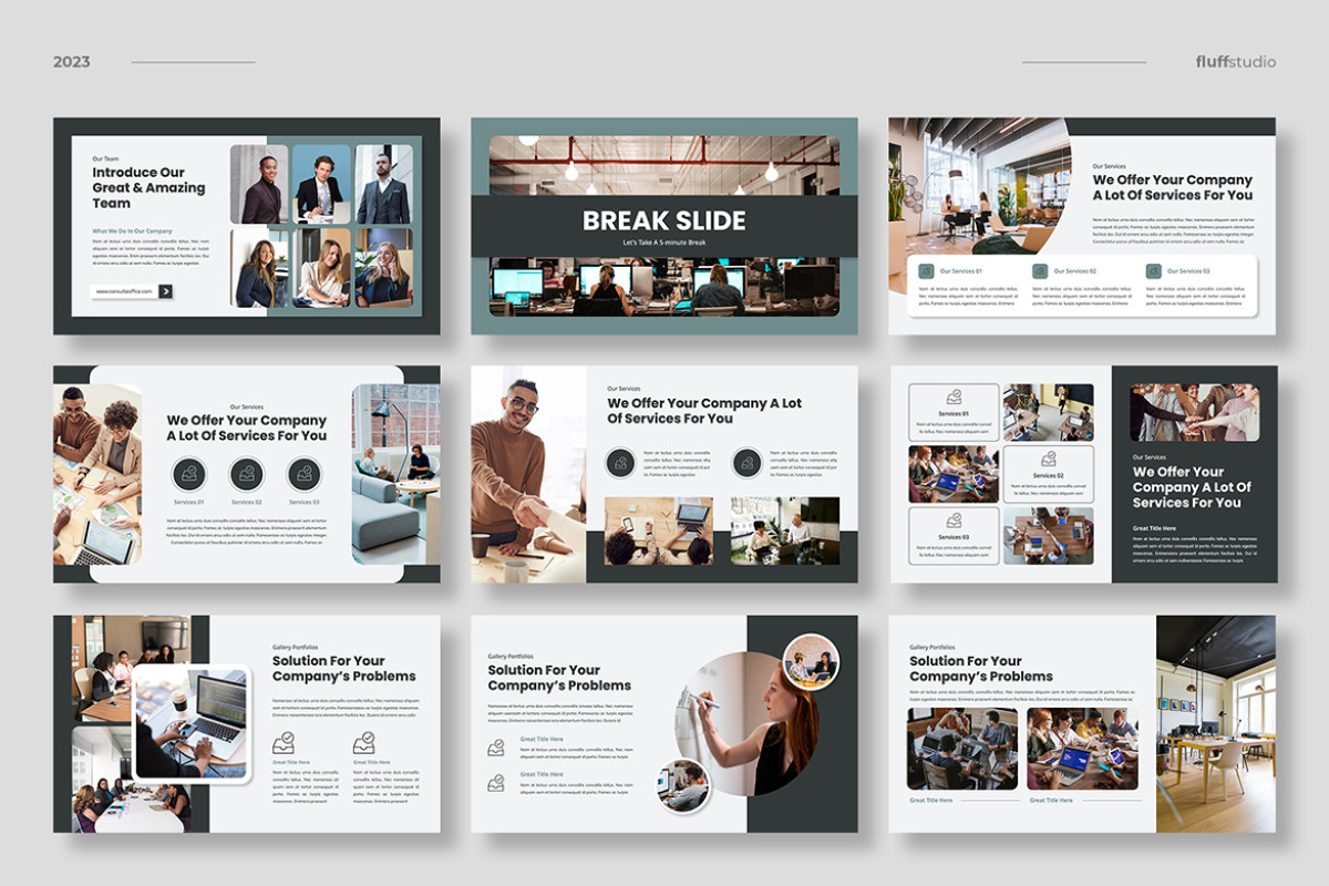 Business Consulting Powerpoint Template | Nulivo Market